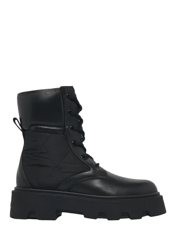 Moncler Aurea Combat Boots - Black