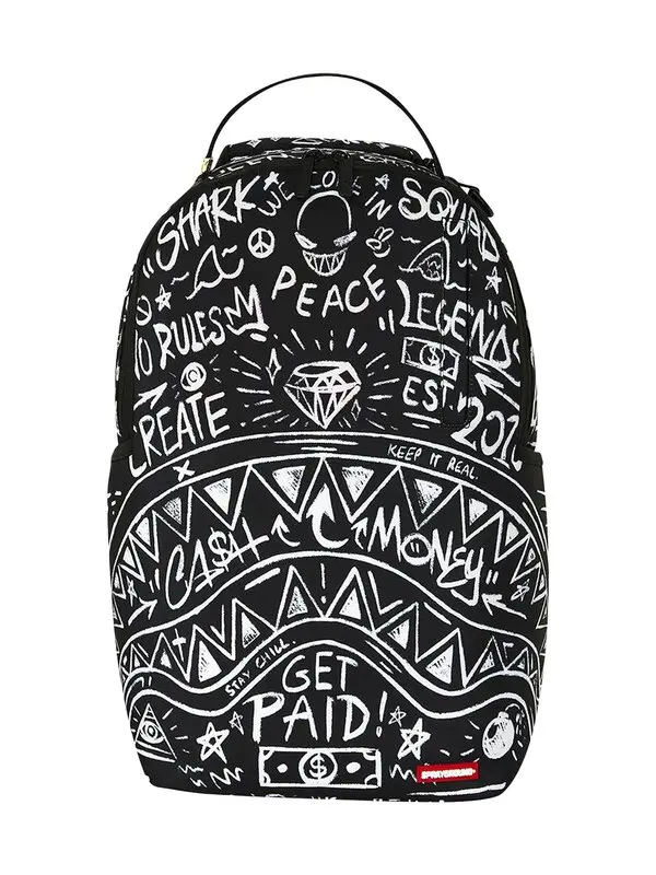 SPRAYGROUND Graffiti Print Backpack - Multicolor