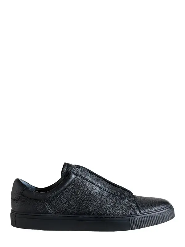 Quince Deerskin Tailored Sneaker - Black
