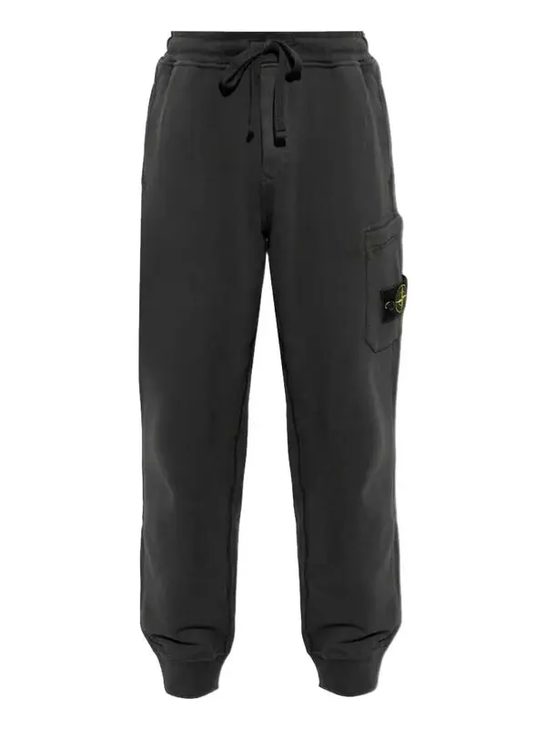 Stone Island Jogging Pants With Compass Badge - Grey
