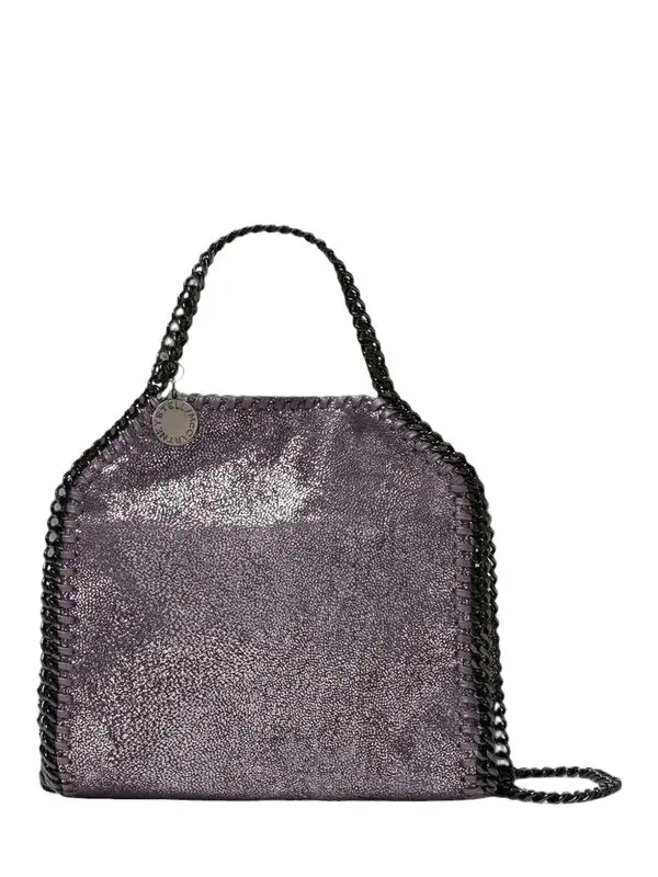 Stella McCartney Metallic-effect Falabella Tote Bag - Blue