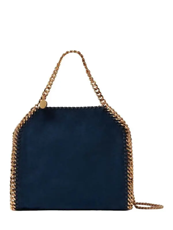 Stella McCartney Falabella Tote Bag With Chain Trim - Blue