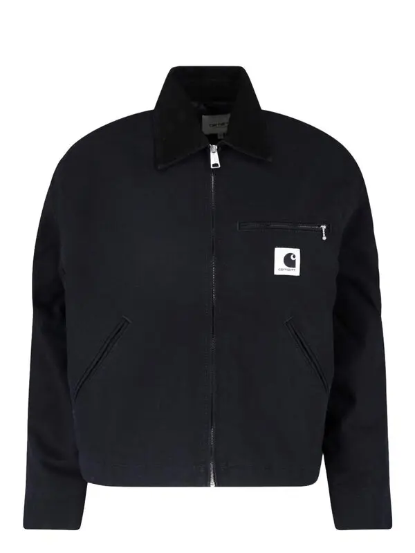 Carhartt Work In Progress Zip Jacket "og Detroit - Black