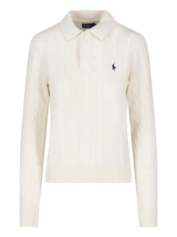 Polo Ralph Lauren Wool And Cashmere Polo - Cream