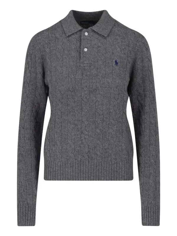 Polo Ralph Lauren Wool And Cashmere Polo - Gray