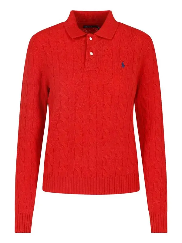 Polo Ralph Lauren Wool And Cashmere Polo - Red