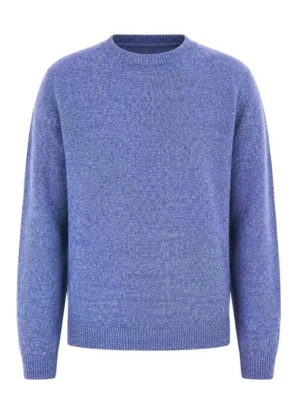 DONDUP Flecked-knit Wool Sweater - Blue