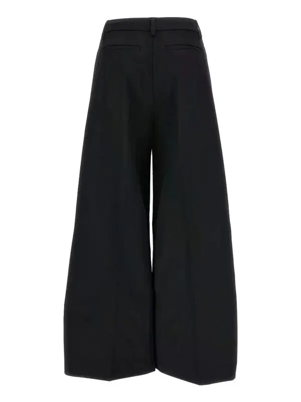 THELATEST Pleated Wide-leg Palazzo Pants - Black