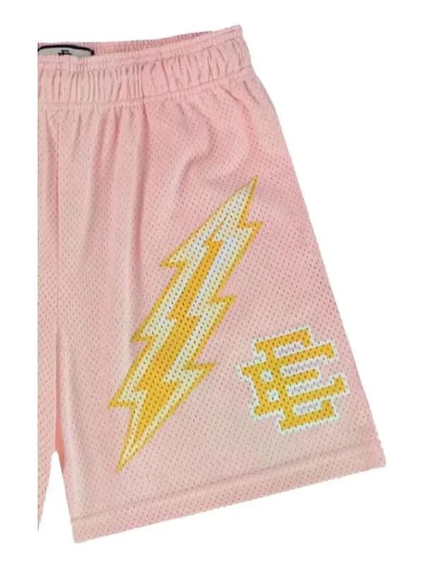 ERIC EMANUEL Lightning Bolt Mesh Shorts - Pink