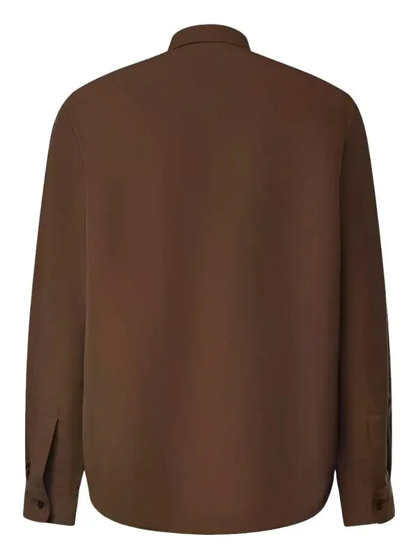 JIL SANDER Long-sleeve Button-up Shirt - Brown