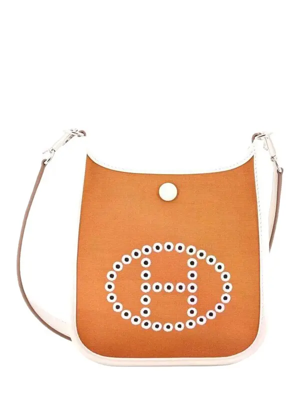 Hermès Neo Evelyne Bag Toile And Leather Tpm Crossbody Bag - Brown