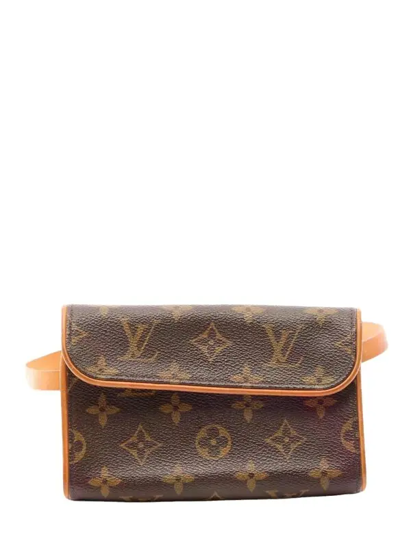LOUIS VUITTON 2003 Pochette Florentine Monogram Belt Bag - Brown