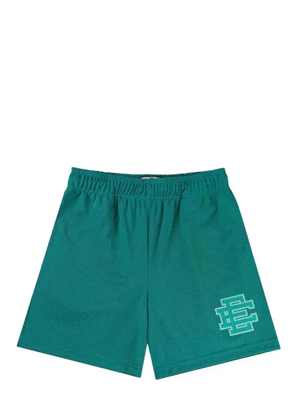 ERIC EMANUEL Logo Print Mesh Shorts - Green