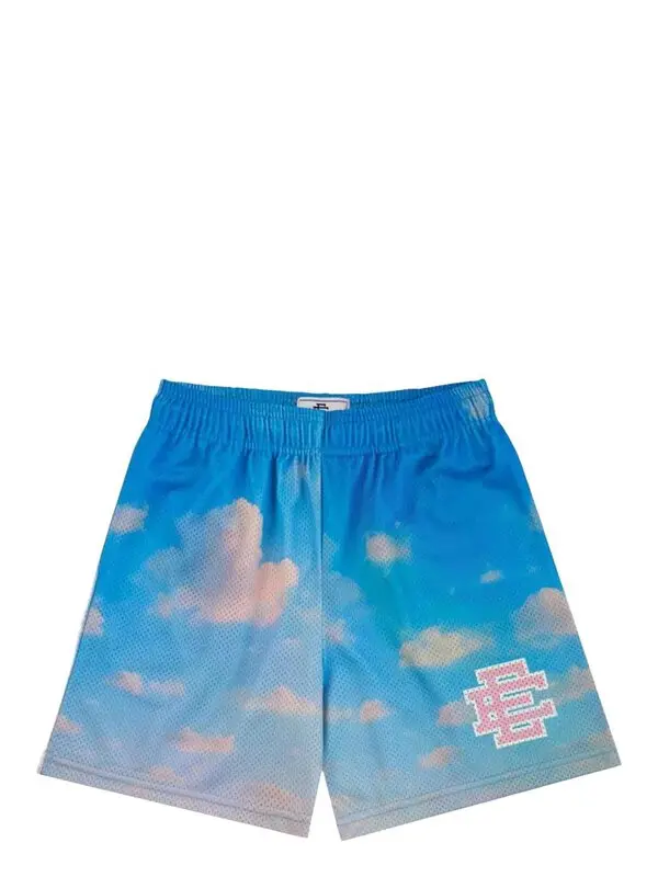 ERIC EMANUEL Morning Clouds Mesh Shorts - Blue