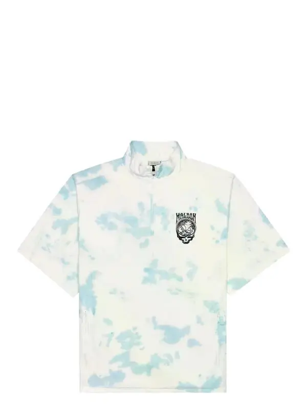 MALBON Pine Reflection Tie-dye Graphic-print Windshirt - White