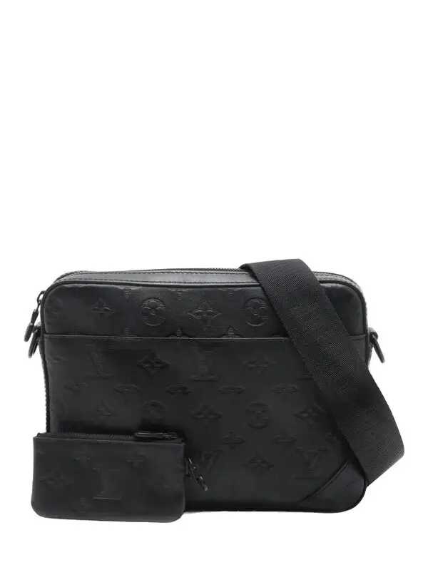 LOUIS VUITTON Monogram Shadow Duo Messenger Bag - Black