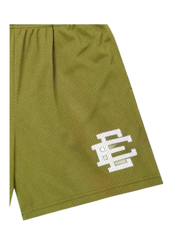 ERIC EMANUEL Logo-print Mesh Shorts - Green