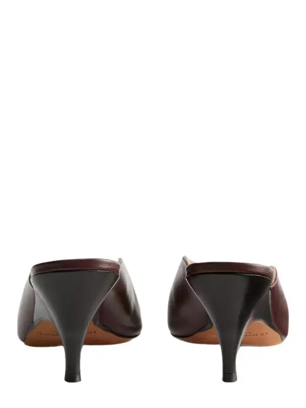 Le Monde Beryl Petra Pointed-toe Mules - Red