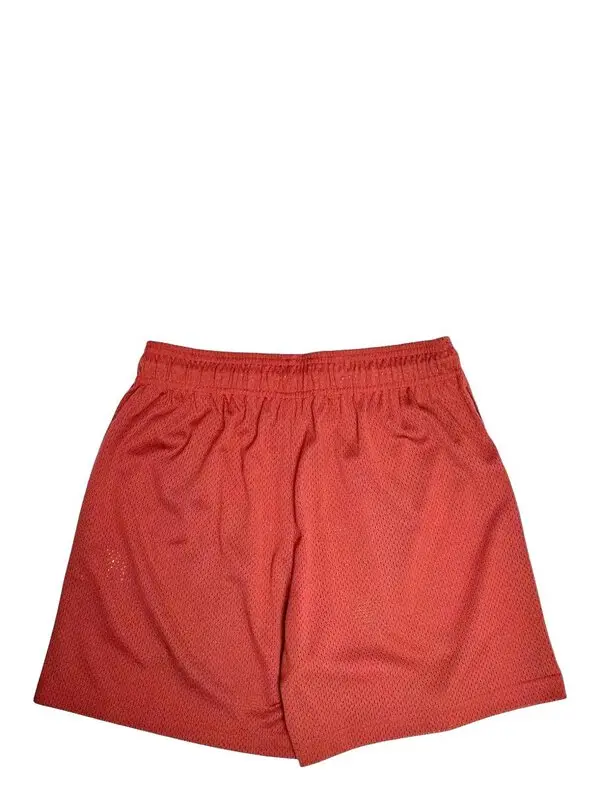 ERIC EMANUEL Basic Logo-print Mesh Shorts - Red