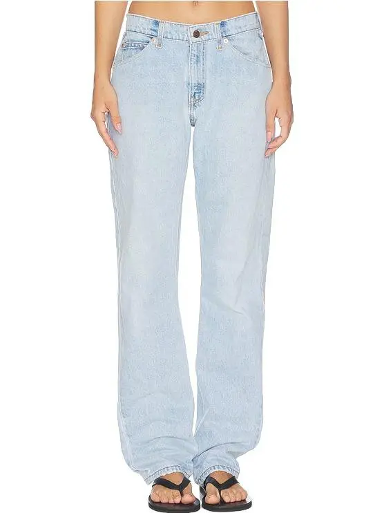 ALIGRACE Low Waist Classic Jean In Denim - Light