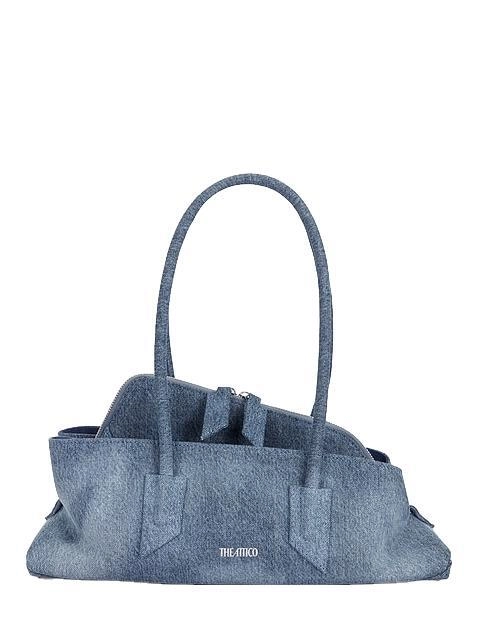 Attico La Passeggiata Small Top Handle Bag - Denim Washed
