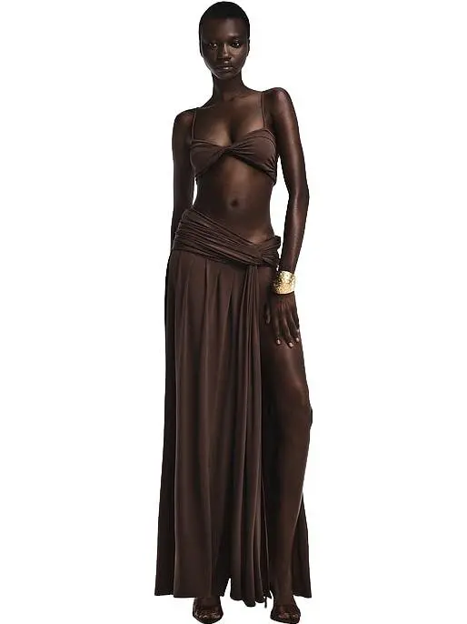 Revolve Emil Maxi Skirt - Brown