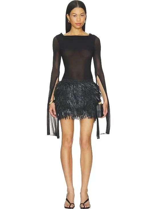 Cult Gaia Andarna Top - Black
