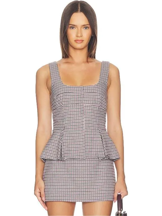 Amanda Uprichard Dayna Top - White Multi