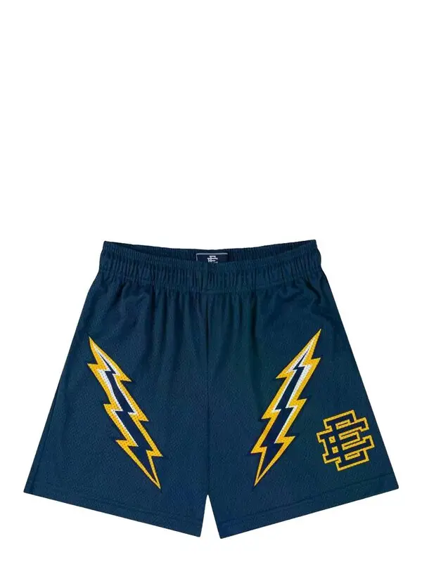 ERIC EMANUEL Lightning Bolt Mesh Shorts - Blue