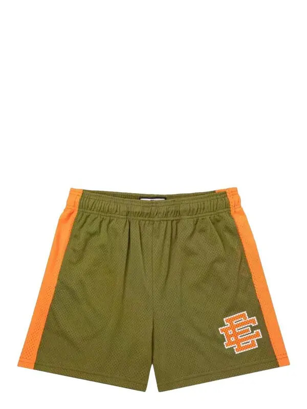 ERIC EMANUEL Logo-print Mesh Shorts - Green