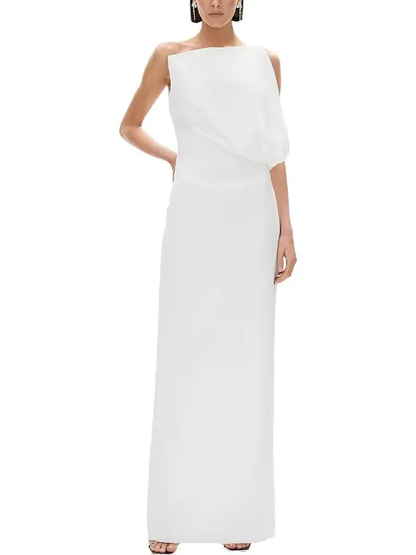 Rachel Gilbert Claudia Asymmetric Gown - Ivory