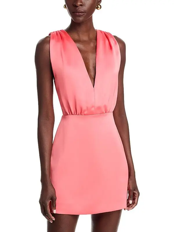 Ramy Brook Martin Mini Dress - Coral