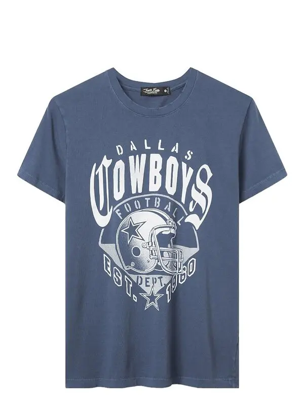 Junk Food Clothing Dallas Cowboys Gridiron Vintage T-shirt - True Navy