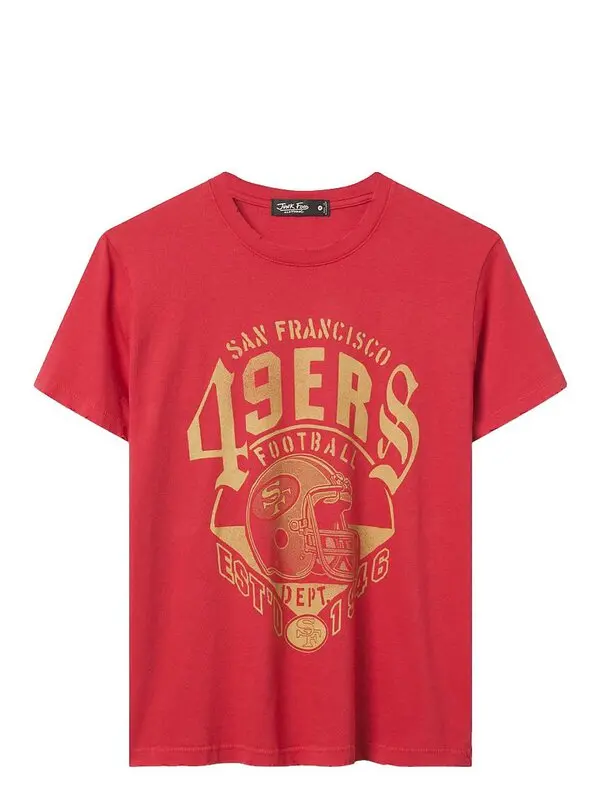 Junk Food Clothing San Francisco 49ers Gridiron Vintage Tee - Licorice