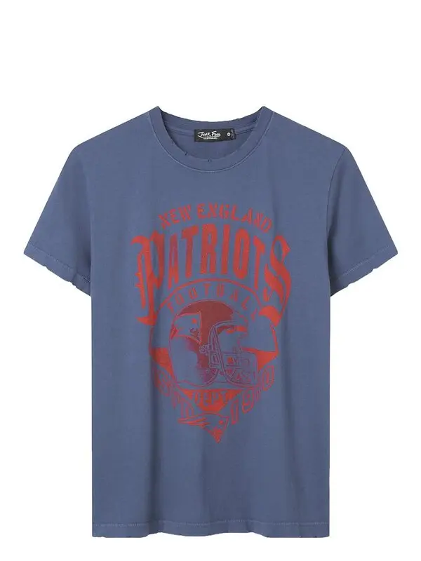 Junk Food Clothing New England Patriots Gridiron Vintage Tee - True Navy