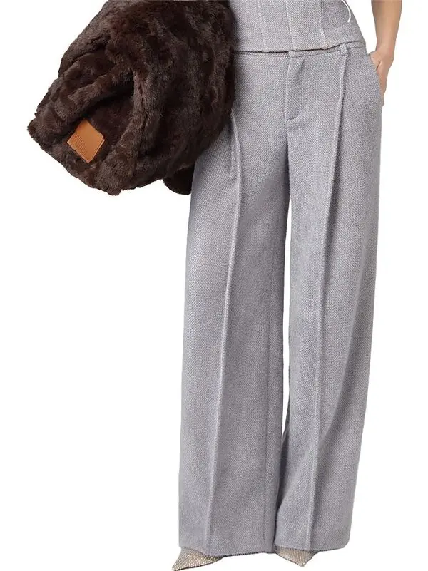 Giuseppe Di Morabito Wide Leg Trousers - Light Grey