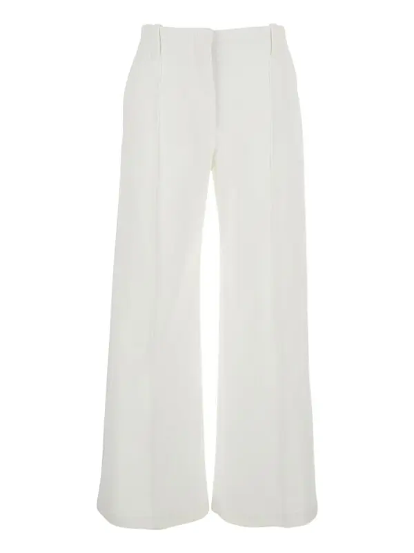 Brunello Cucinelli Tailored Flared Trousers - Ivory