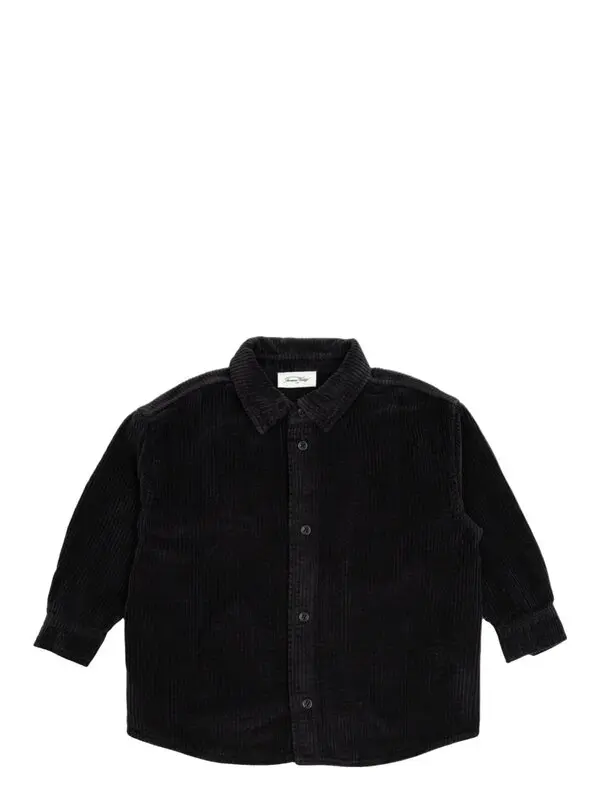 American Vintage Organic Cotton Corduroy Shirt - Black