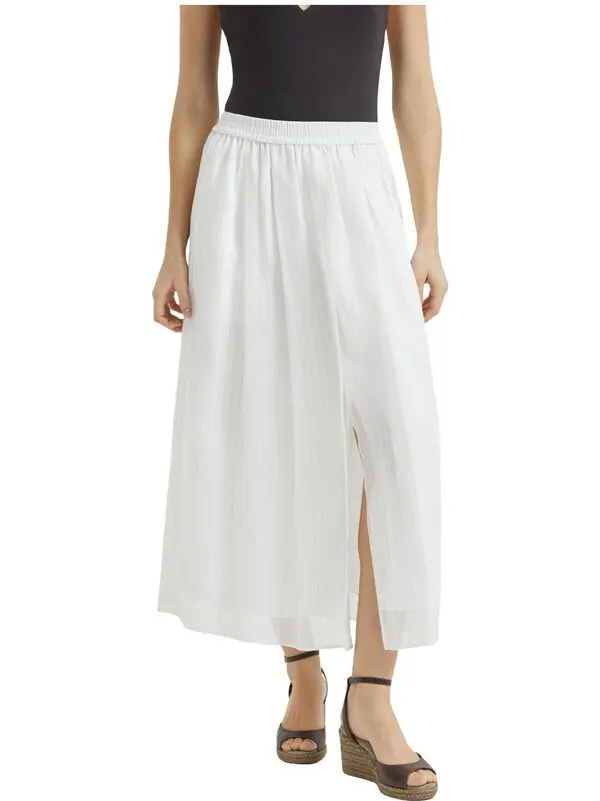 Brunello Cucinelli Cotton Midi Skirt - No