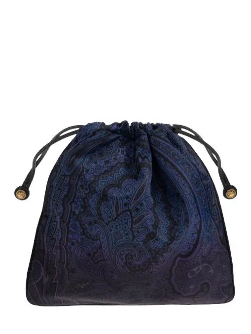 Etro Patterned Clutch - Navy Blue