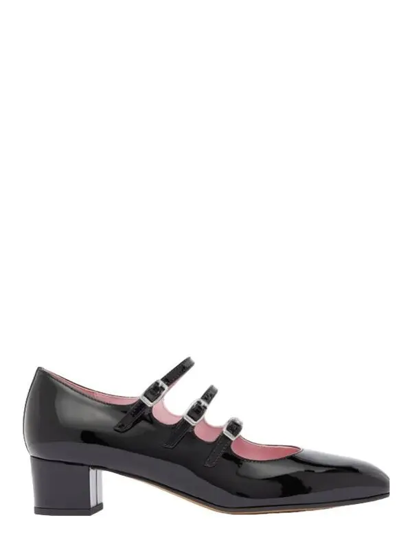 CAREL Kina Triple-strap Pumps - Black