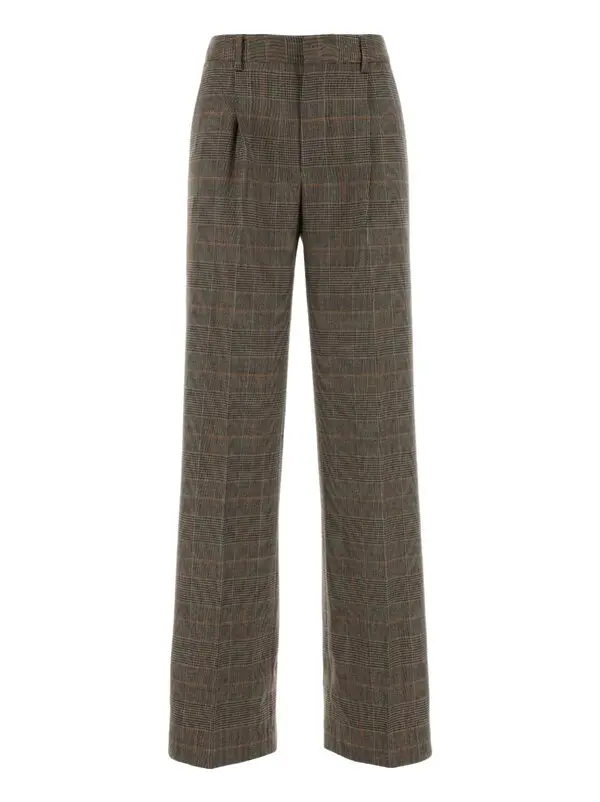 PT TORINO Blend Lola Wide Leg Trousers - Brown