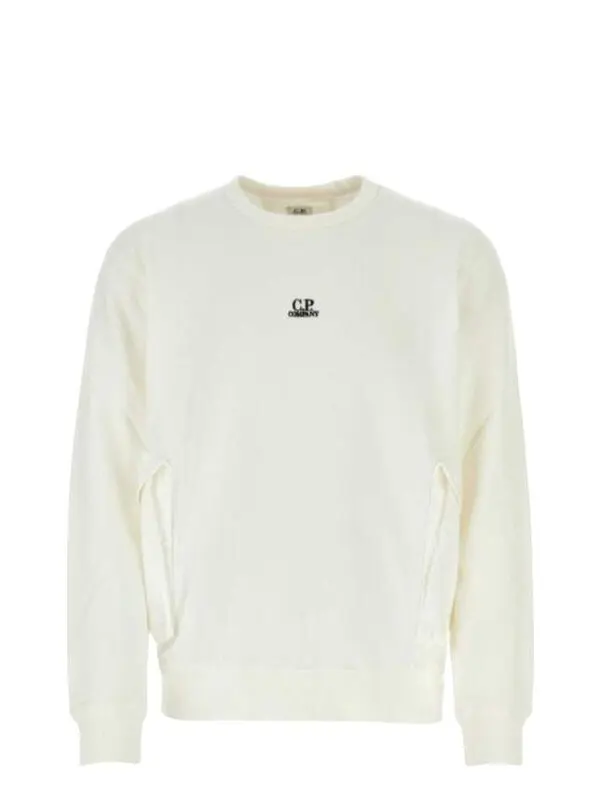 C.P. COMPANY Flap-pockets Cotton Sweatshirt - White