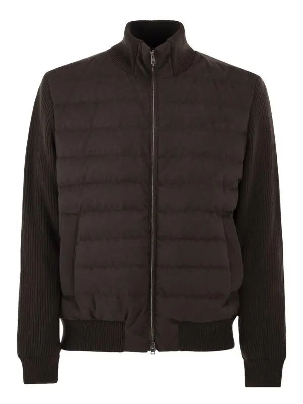 Herno Long-sleeved Down Jacket - Black