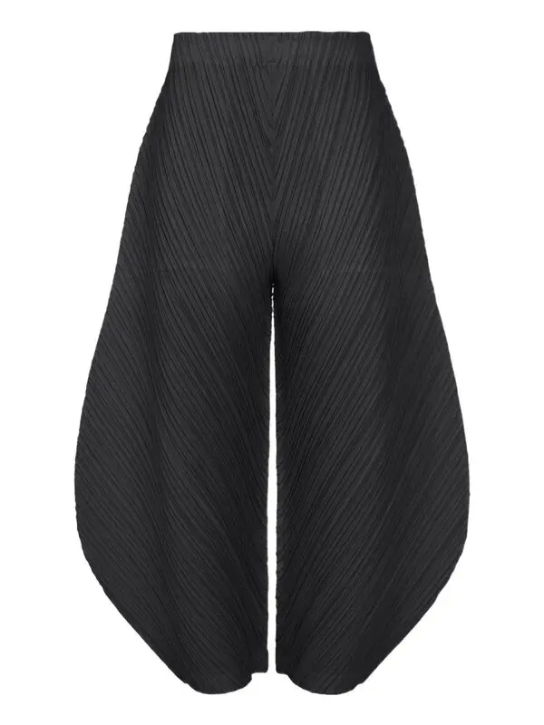 Issey Miyake Tapered Pleated Pants - Black