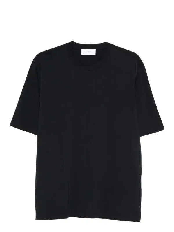 LARDINI Crew-neck T-shirt - Navy Blue