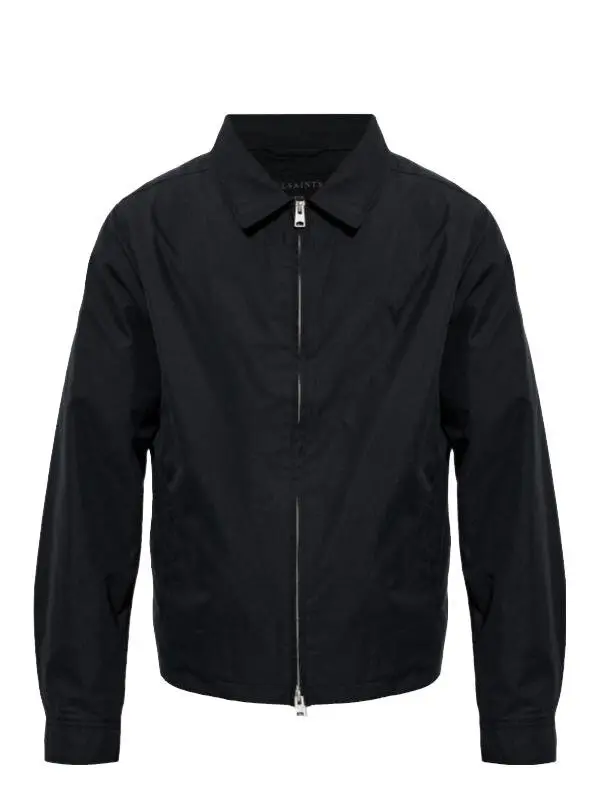 ALLSAINTS Long Sleeve Zip Jacket - Black