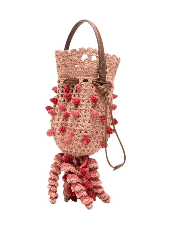 ANYA HINDMARCH Crochet Design Handbag - Nude