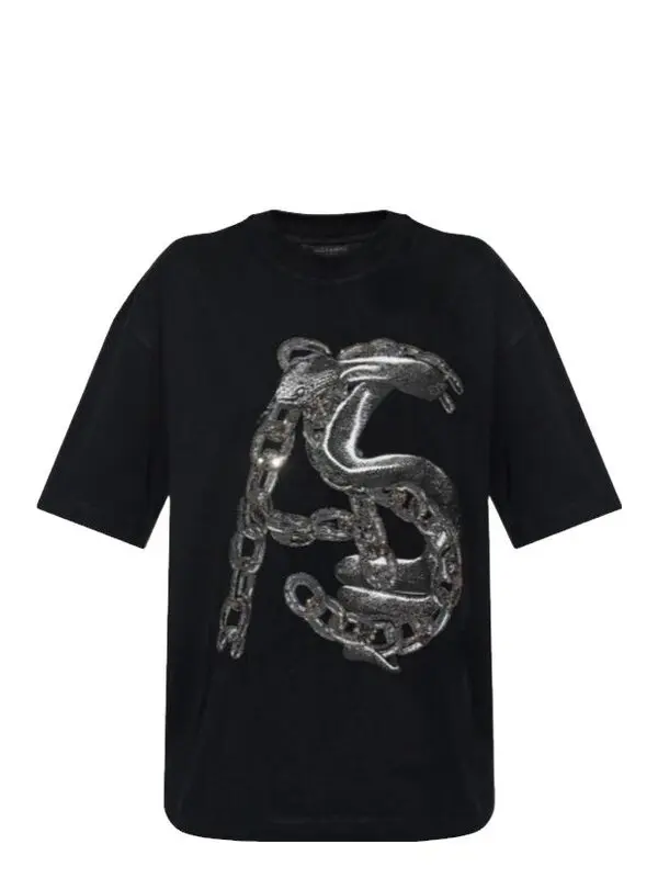 ALLSAINTS Short Sleeve Graphic T-shirt - Black