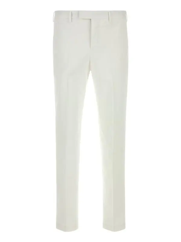 PT TORINO Belt-loop Trousers - White